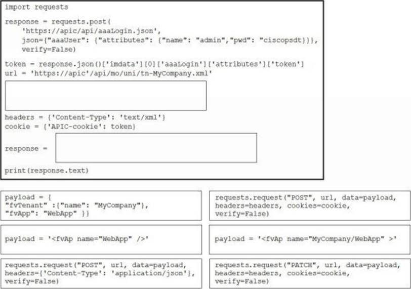 Drag and drop the correct code snippets into the Python code to create ... Drag and drop the correct code snippets into the Python code to create ...