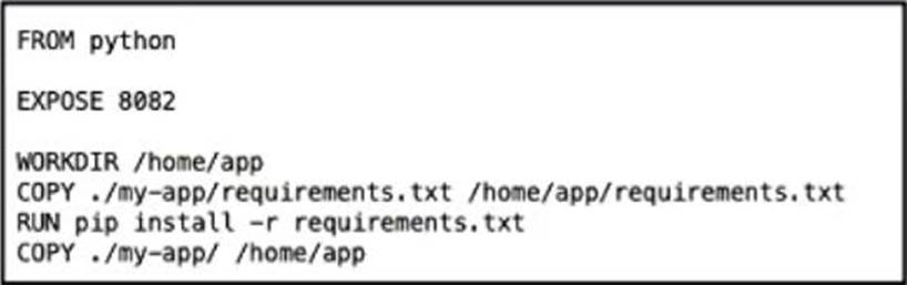 Which Dockerfile Produces An Efficient Image Rebuild When The Exposed Port Python Dependency Or